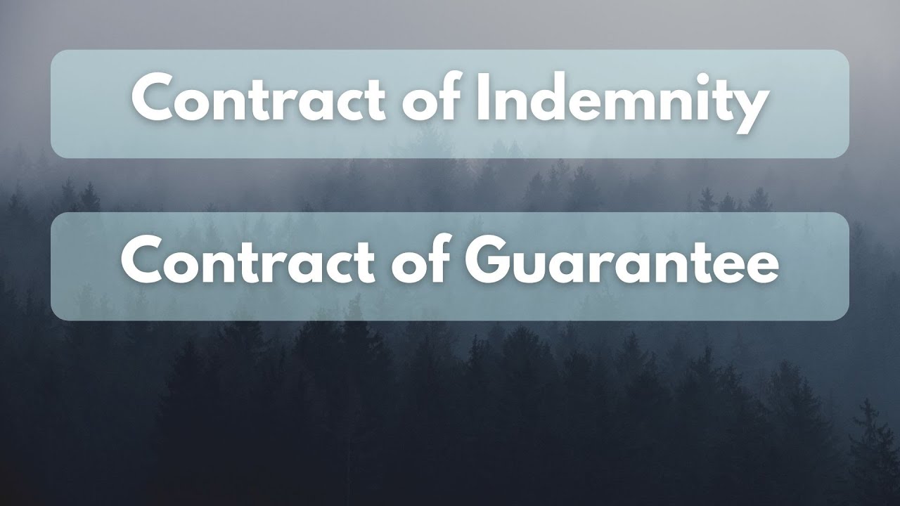 Contract of Indemnity and Guarantee | PPT | Presentation