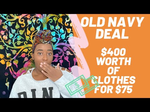 Old Navy| Deals of 2020| $400 dollars worth of stuff for $75| Rewards| Old Navy credit card