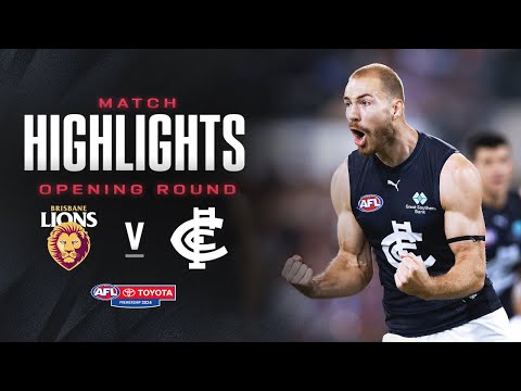 Brisbane v Carlton Highlights | Opening Round, 2024 | AFL