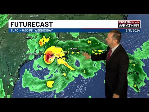 Tracking Hurricane Francine moving toward Gulf Coast landfall
