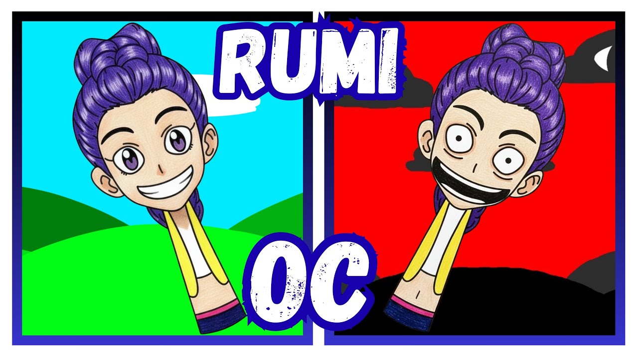 Drawing Incredibox Sprunki OC: Normal VS Horror /My Sprunki OC: Rumi (from KPop Demon Hunters)