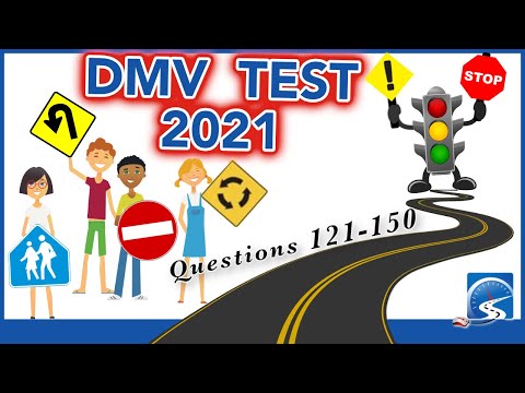 2022 DMV Written Test Permit Exam Questions 121 150