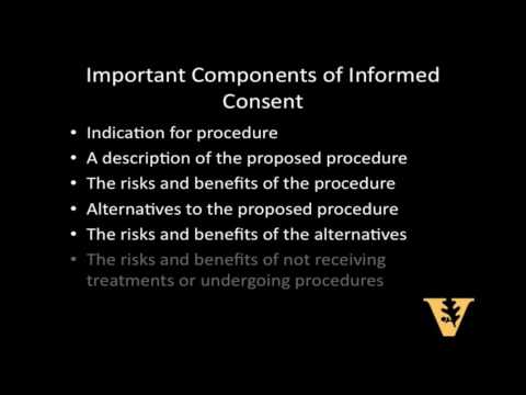 General Priniciples of Informed Consent