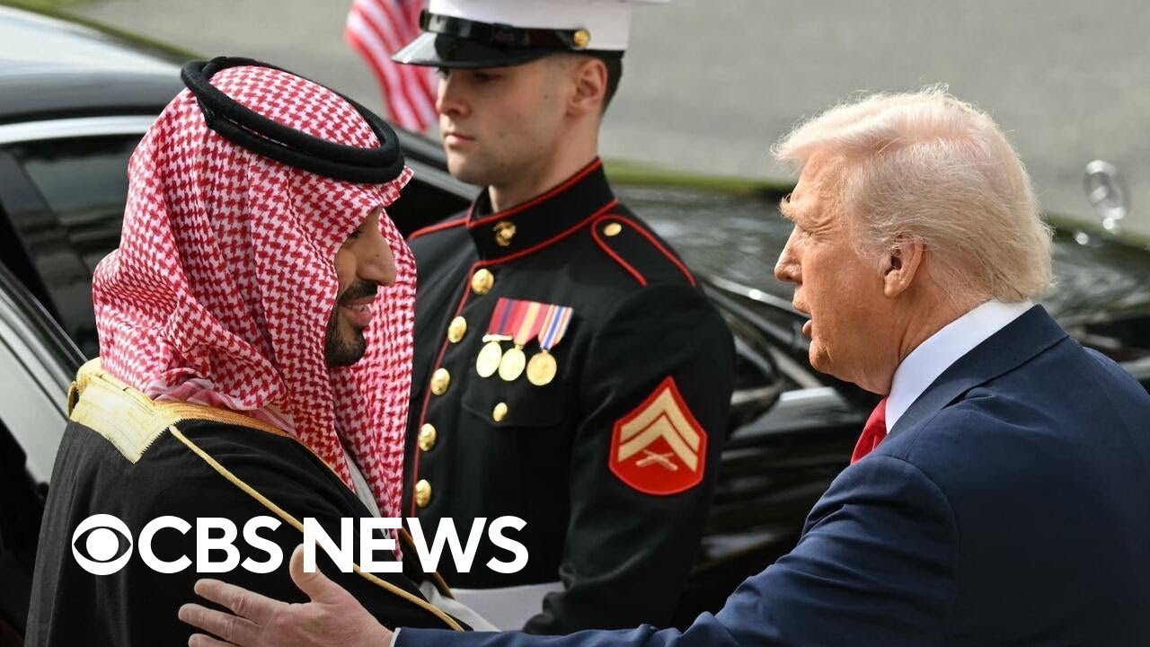 Trump welcomes Saudi Crown Prince Mohammed bin Salman in exuberant ceremony