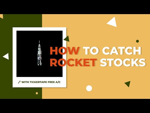 Find Stock that will Skyrocket using a Ticker Tape Free Subscription