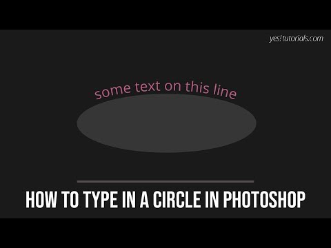 How To Type In a Circle on a Path - Adobe Photoshop Tutorial