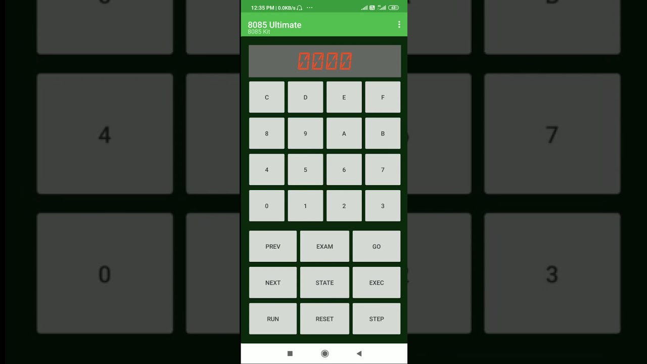 8085 Microprocessor Programming on simulator