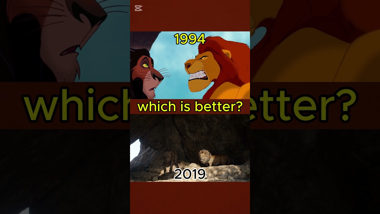 Then vs Now! mufasa vs scar #shorts #animals #lion
