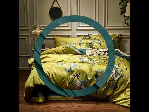 Yellow Floral Egyptian Cozy Bedding