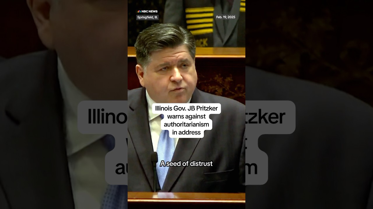 Illinois Gov. JB Pritzker warns against authoritarianism in address