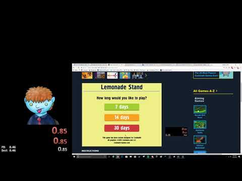 [FORMER WR] Coolmath's Lemonade Stand - Any% - 3.11 seconds