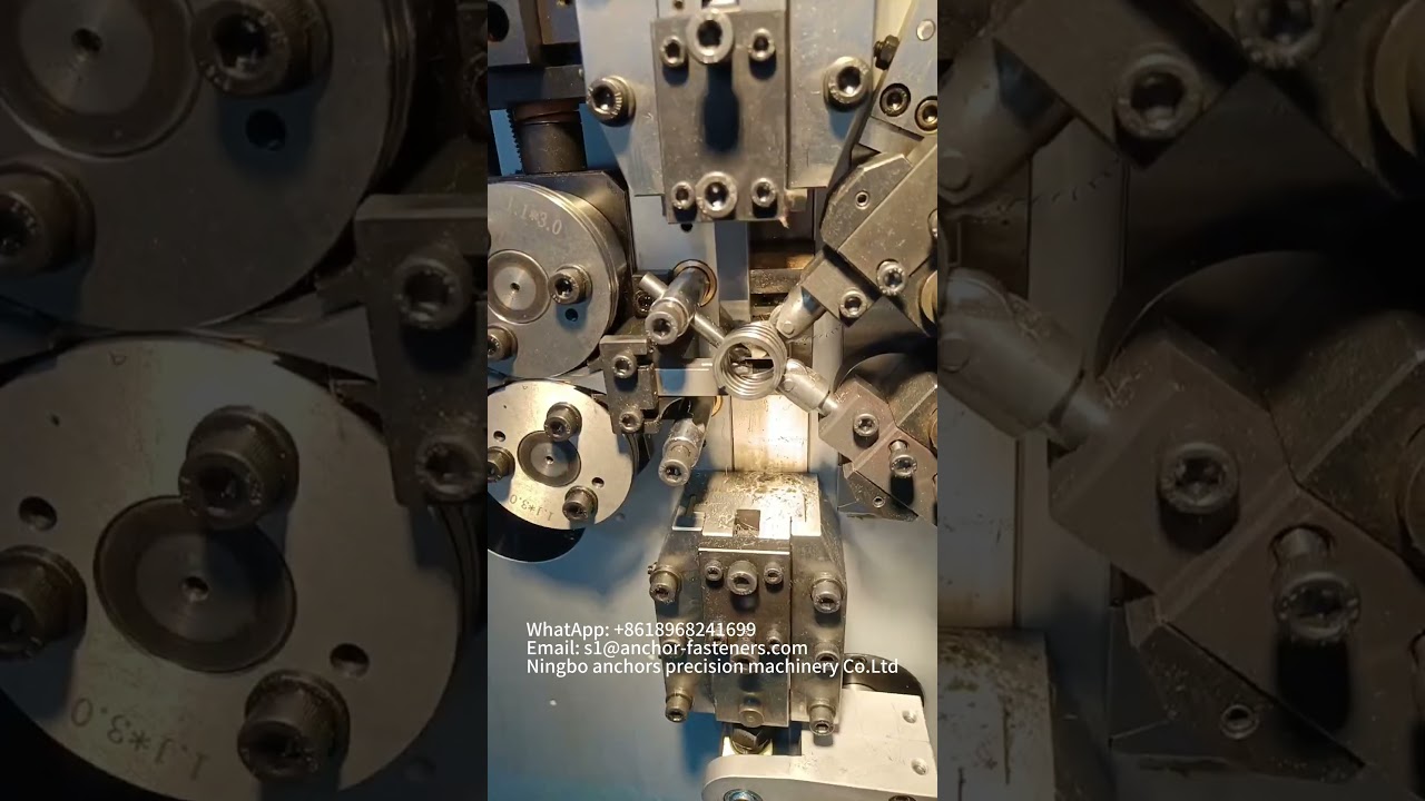 CNC Spring Coiler #fasteners  #fastener #spring #springcoiler