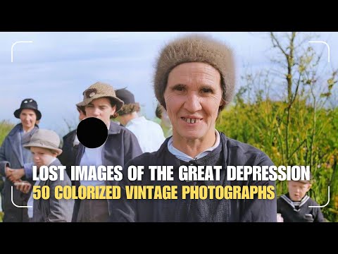 Suppressed Images of the Great Depression / HD Colorized Photographs