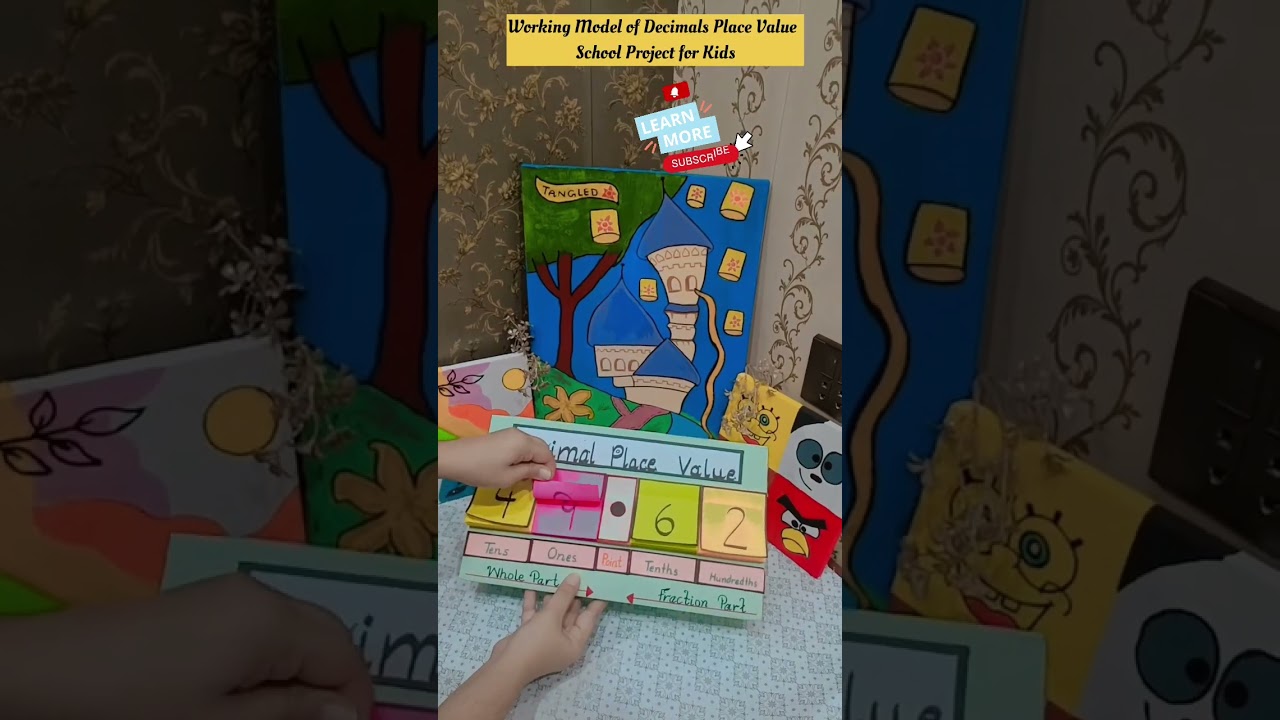 Working Model of Decimal Place Value🌸🌷#WorkingModel #DecimalPlaceValue #MathsProject#activity#viral