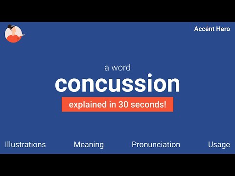 CONCUSSION - Meaning and Pronunciation