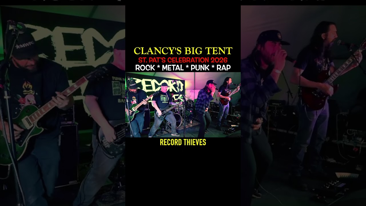 Clancy's Big Tent Rock Metal Punk rap St  Pat's Celebration 2026 - Record Thieves