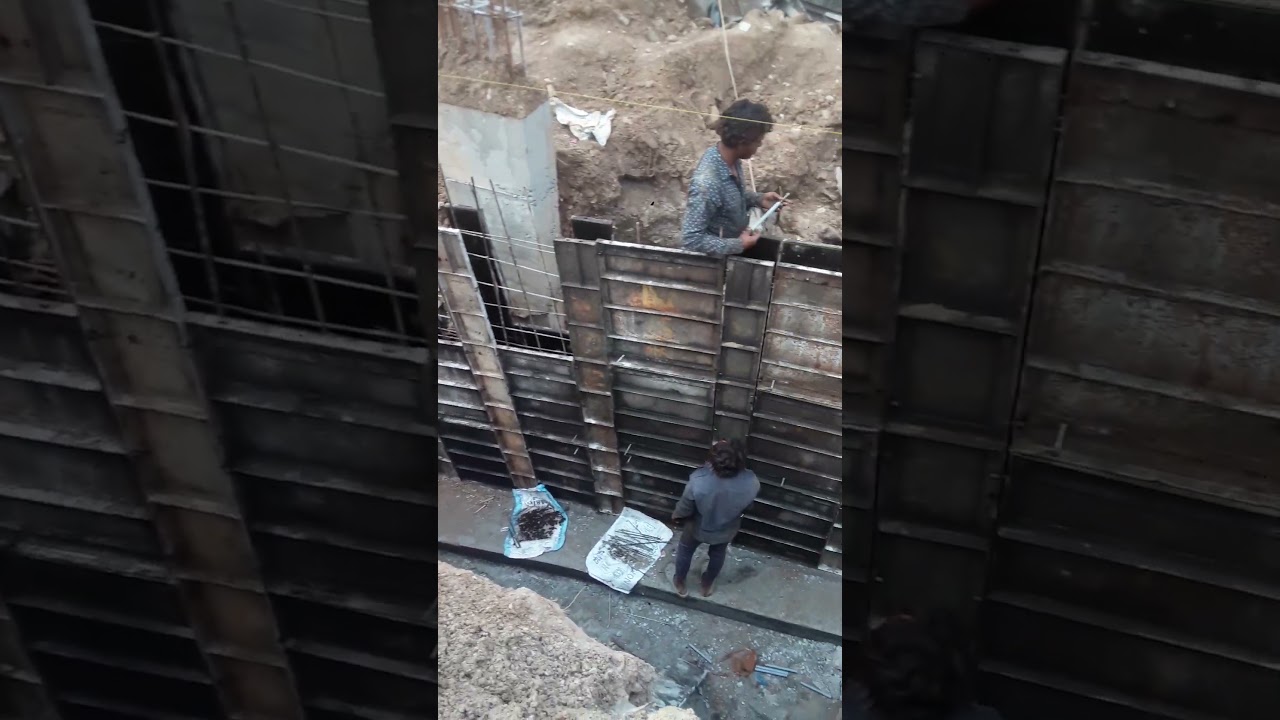 side wall centering #construction #basementconstruction #civilconstruction #civilengineering
