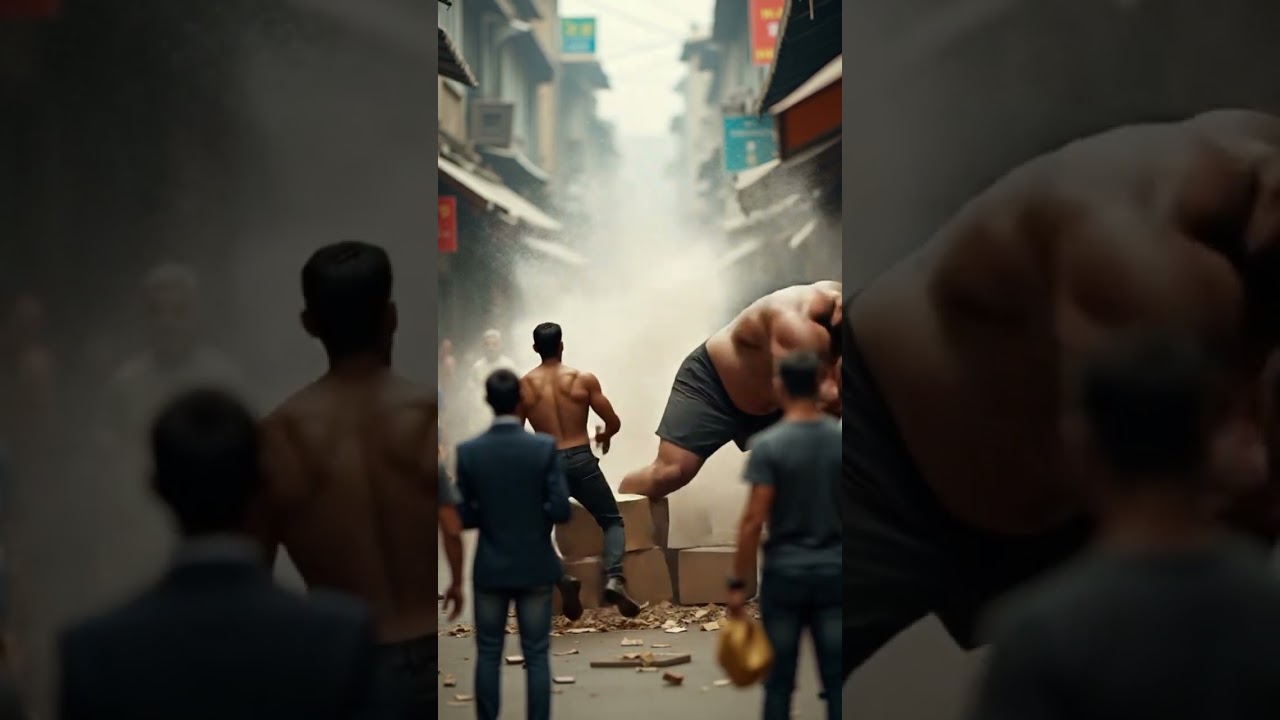 Massive Slapper Launches Guy Into a Stack of Cardboard Boxes