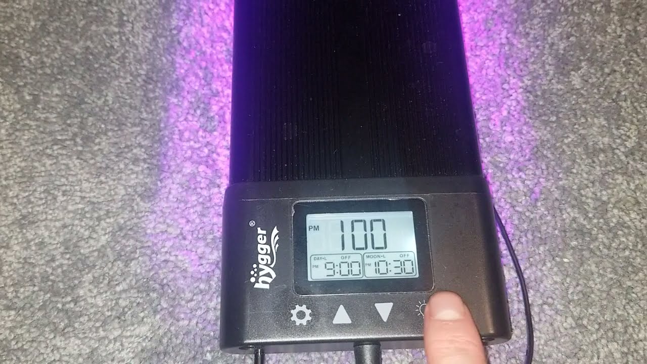 How to set a Hygger led timer setup