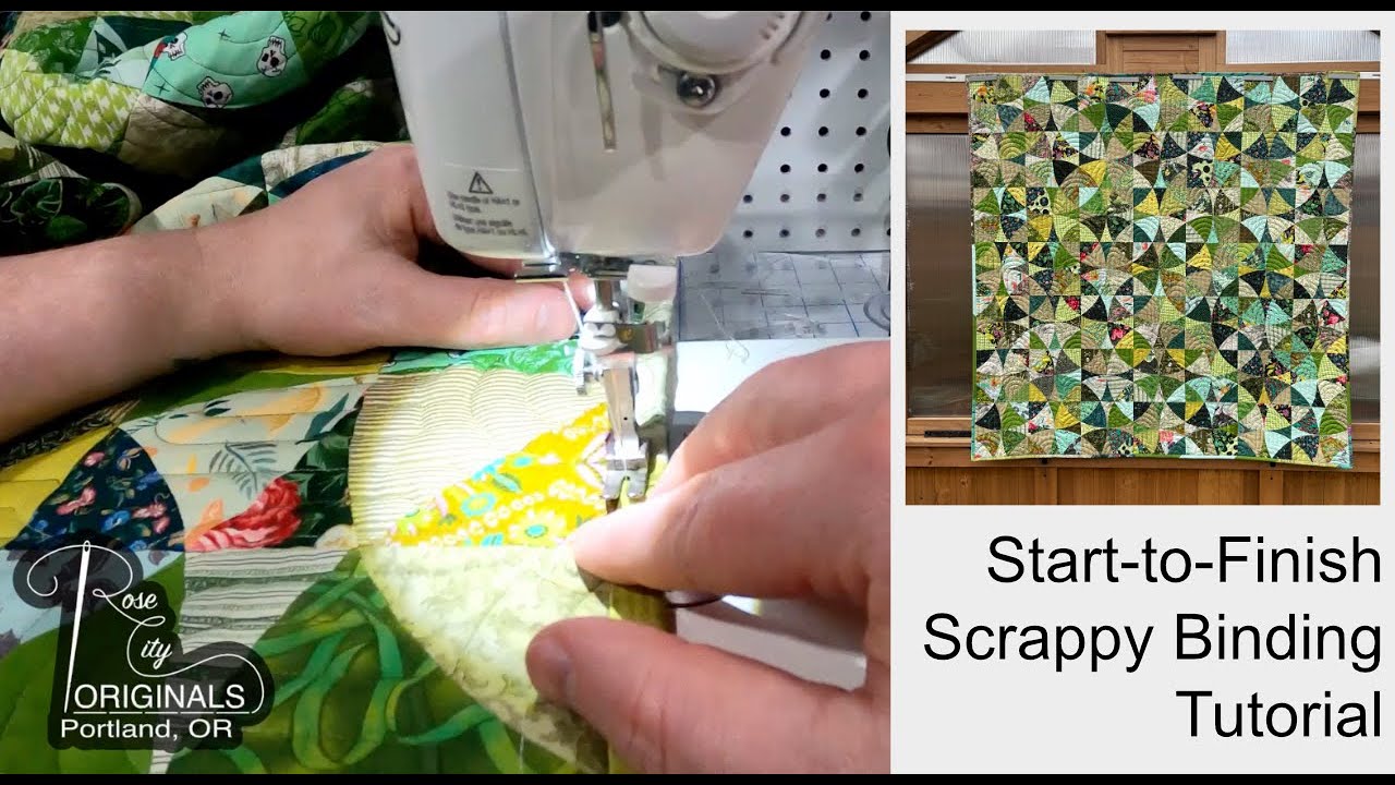 Start to finish Scrappy Quilt Binding Tutorial