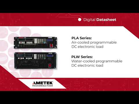Digital Datasheet: PLA and PLW Series of DC Electronic Loads