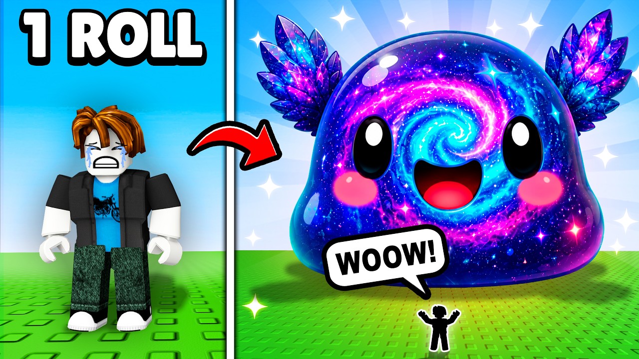 Starting with 100,000 LUCK in Roblox Slime RNG