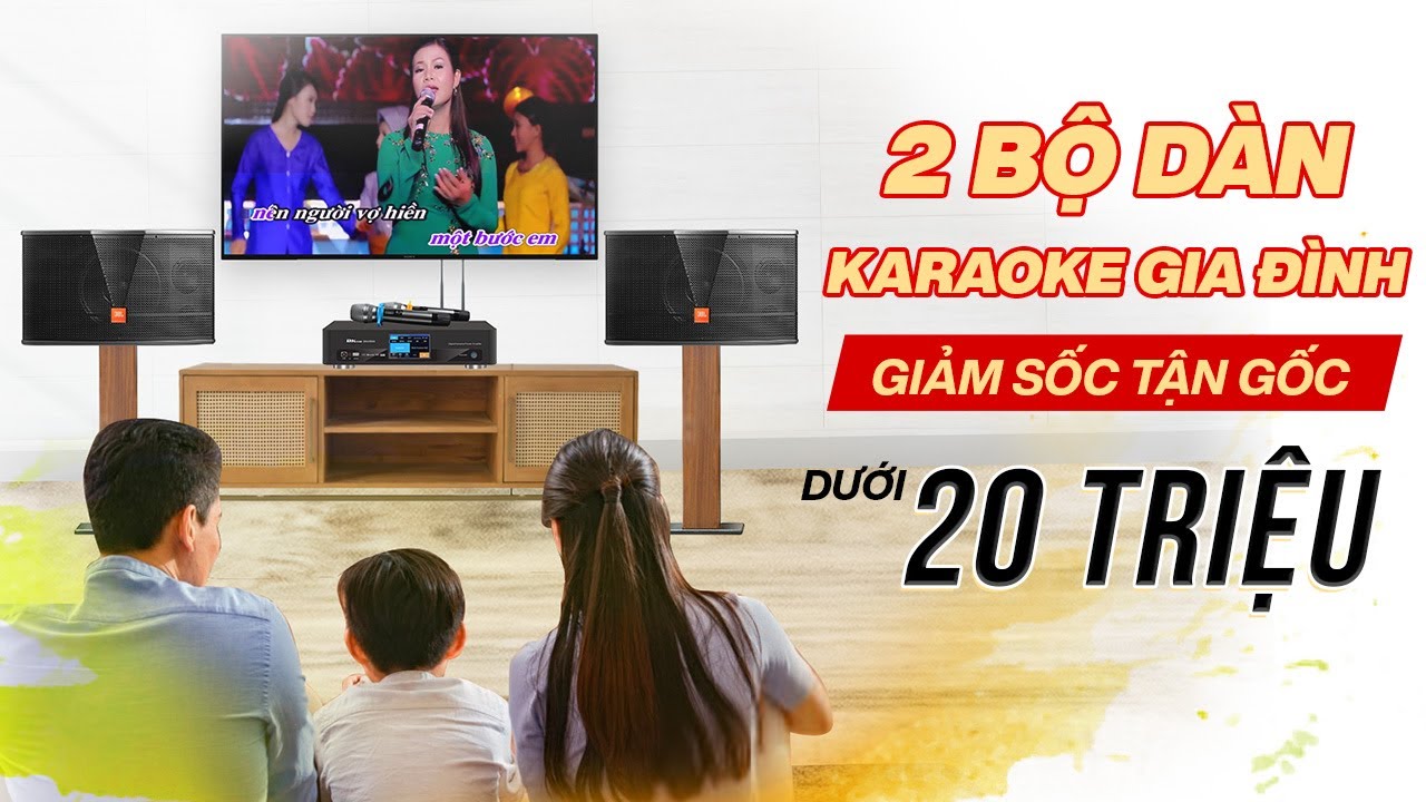 Dàn karaoke gia đình JBL 43 cấu hình hiện đại, chính hãng, giá rẻ