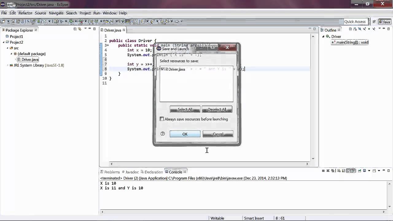 Tutorial 2 - Shortcut Operators in Java