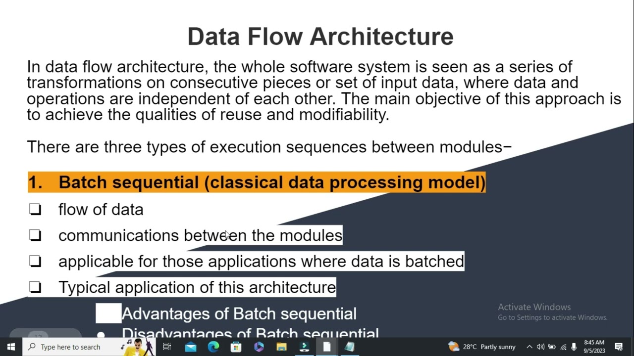 Batch sequential (classical data processing model)