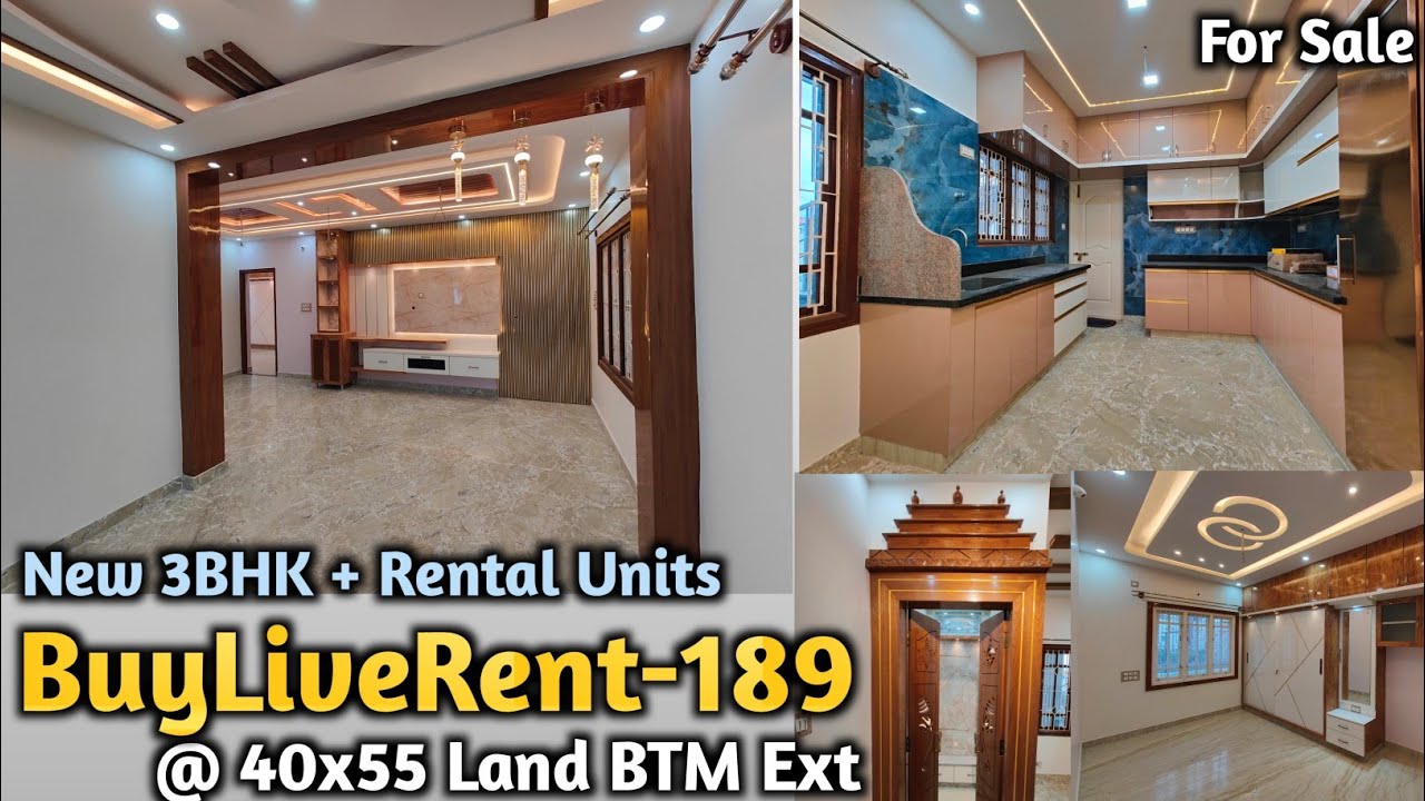 BTM 40*55 New Building 3BHK + Rental Units For Sale BLR189