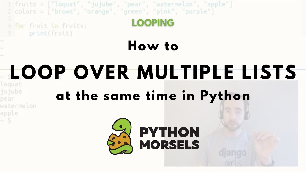 Looping over two lists at once in Python