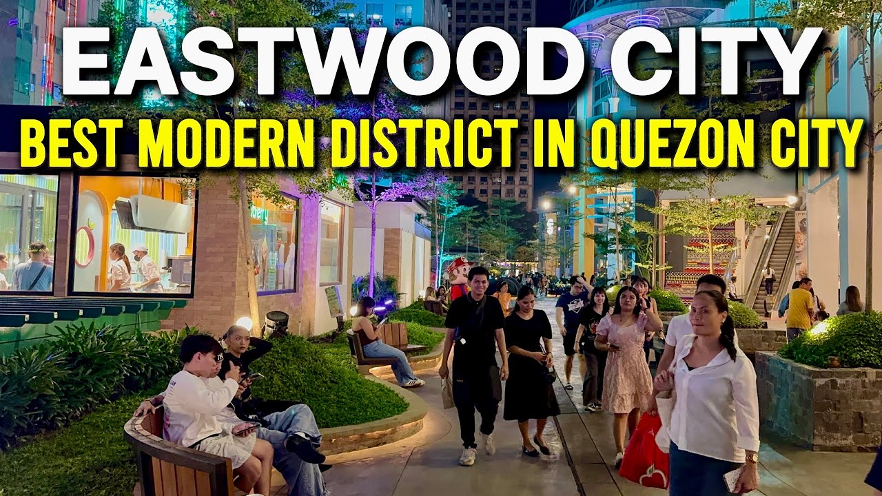 This Is EASTWOOD CITY 🇵🇭 WOW! Modern City Life in Quezon City, Philippines
