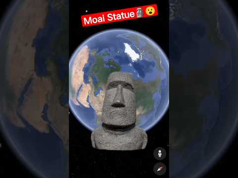 I Found Moai Statue On Google Earth🗿😮 #shorts #youtubeshorts #shortsfeed #moai