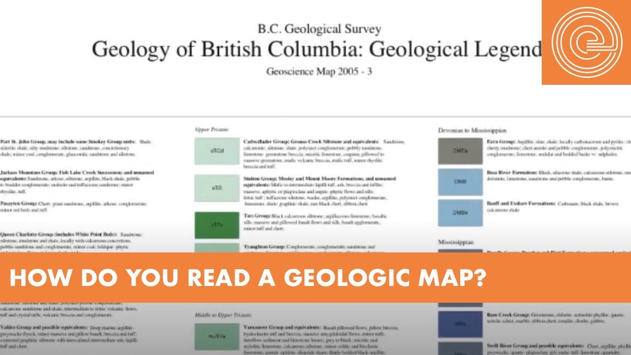 How do you read a geologic map?