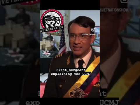 How a First Sergeant explains the UCMJ