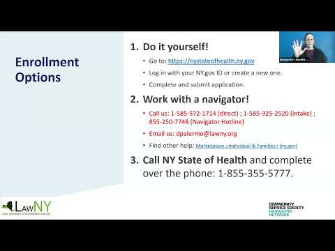Health Insurance Options in New York State Presented by Legal Assistance of Western New York, Inc.®