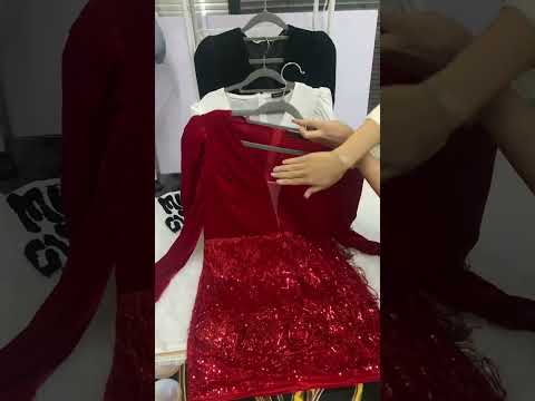 Festive Holiday Dresses: Red, White, and Black Velvet and Sequin Styles#HolidayDresses