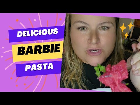 Barbie Pasta Dream Bowl🎀🍽🍝Viral Pink Dinner Recipe!