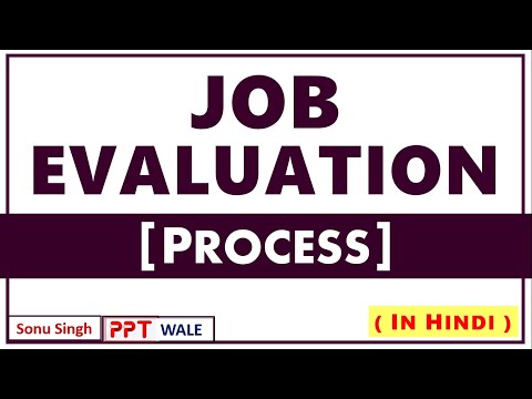 JOB EVALUATION PROCESS IN HINDI | Concept & Process | HRM | BBA/MBA/Bcom | ppt