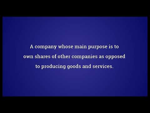 Holding company Meaning