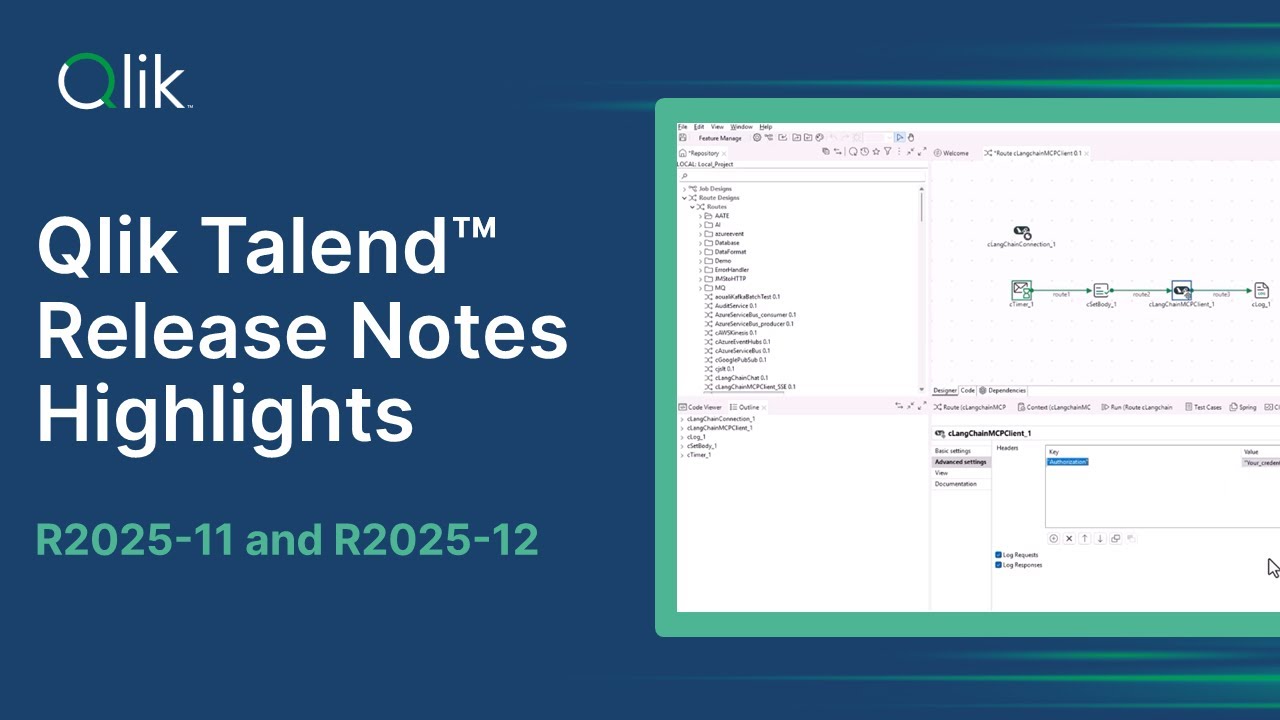 Qlik Talend™ Release Notes Highlights - November and December 2025