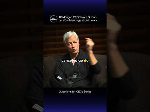 JPMorgan CEO Jamie Dimon on HOW to prepare for meetings #jamiedimon #ceo #jpmorgan #interviewtips