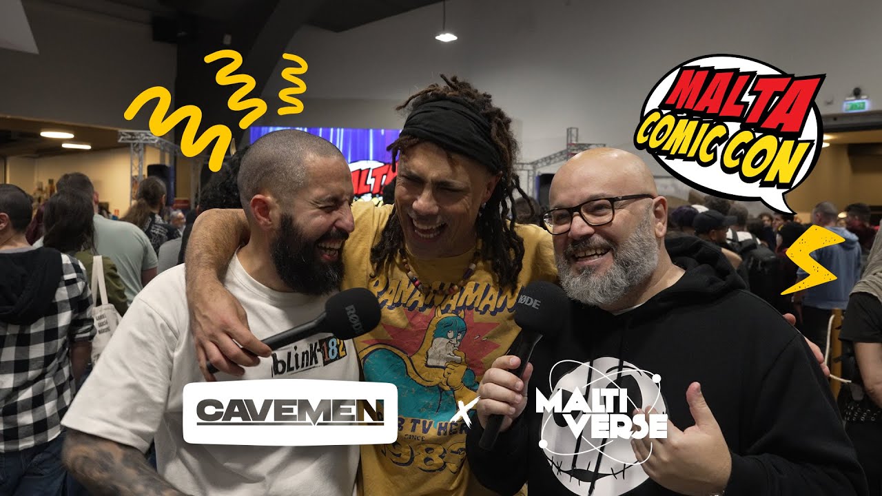 Cavemen X Maltiverse at the Malta Comic Con