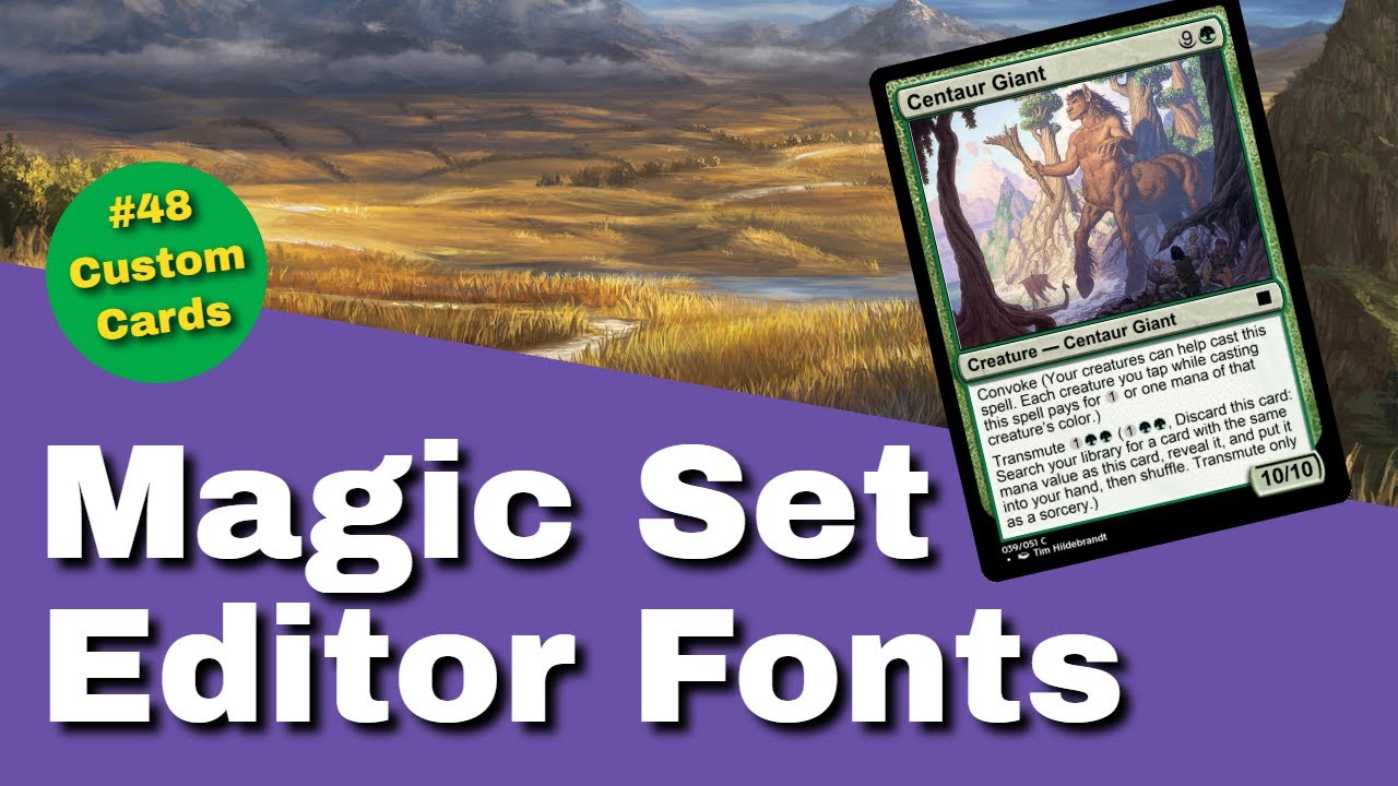 How to Fix your Magic Set Editor Fonts | Easy Solution | Custom Cards MTG