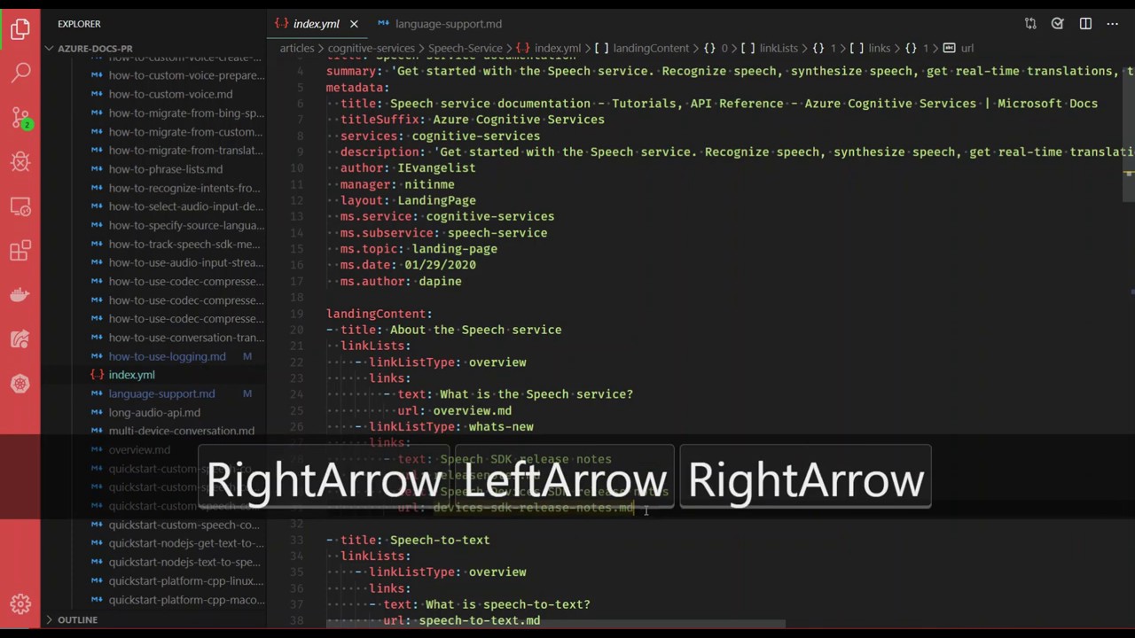Microsoft - Visual Studio Code, Docs Authoring Pack extension - New Features