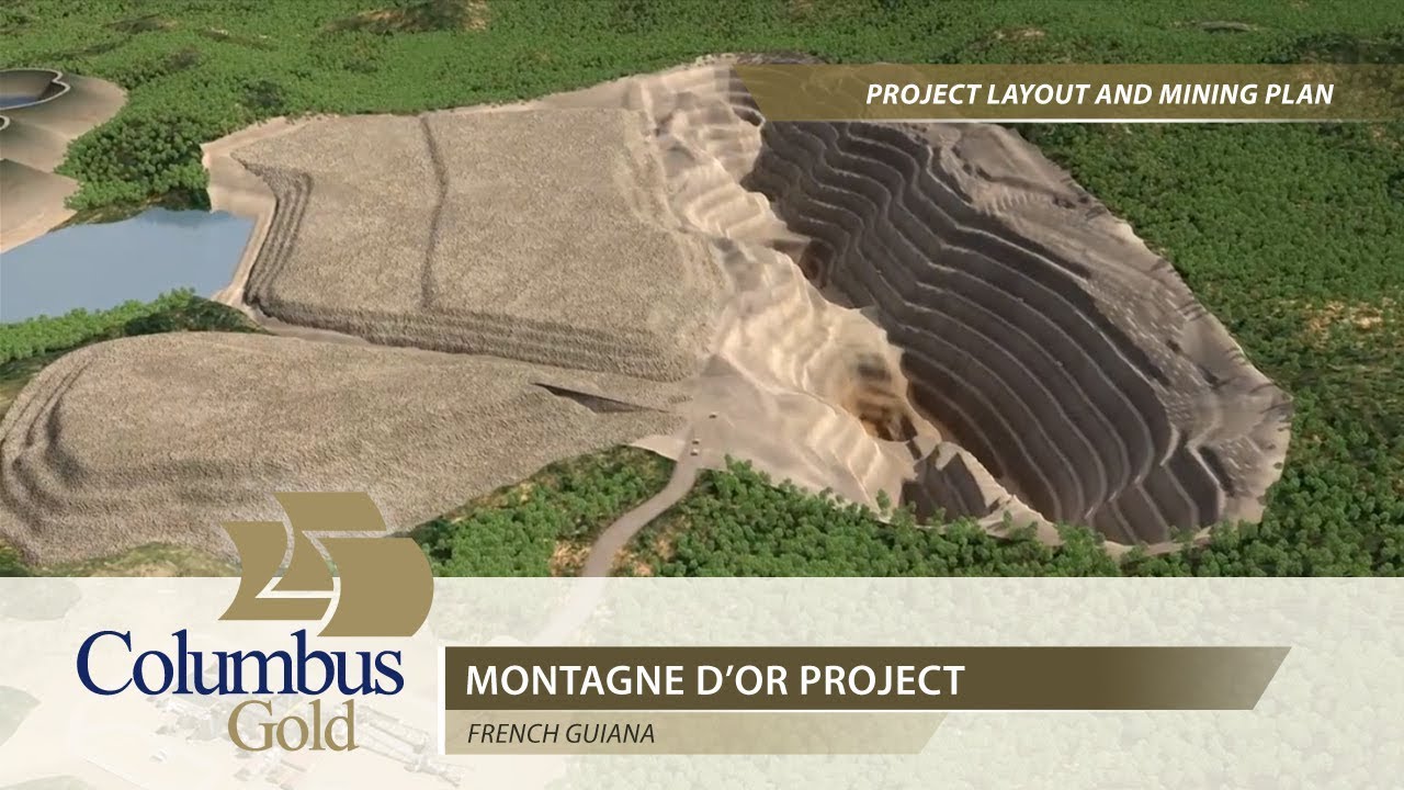 Montagne d'Or - Project Layout and Mining Plan