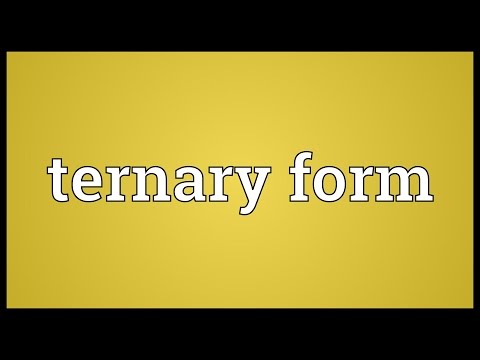 Ternary form Meaning
