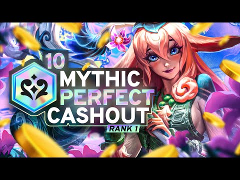 Perfect Fortune Cash Out into 10 Mythic | Rank 1 TFT Set 11