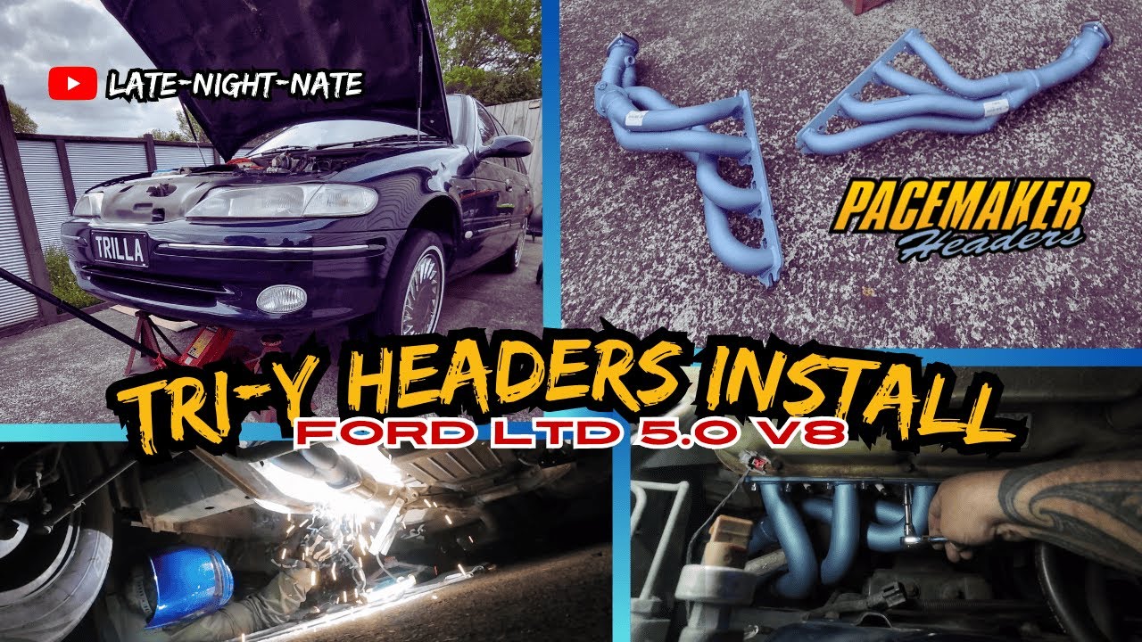 Installing Pacemaker headers on my Ford LTD 5.0 - E-series 302 Windsor V8 upgrade essentials