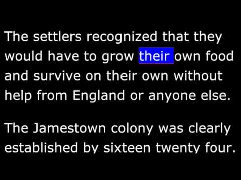 American History - Part 003 - Settlers in America -